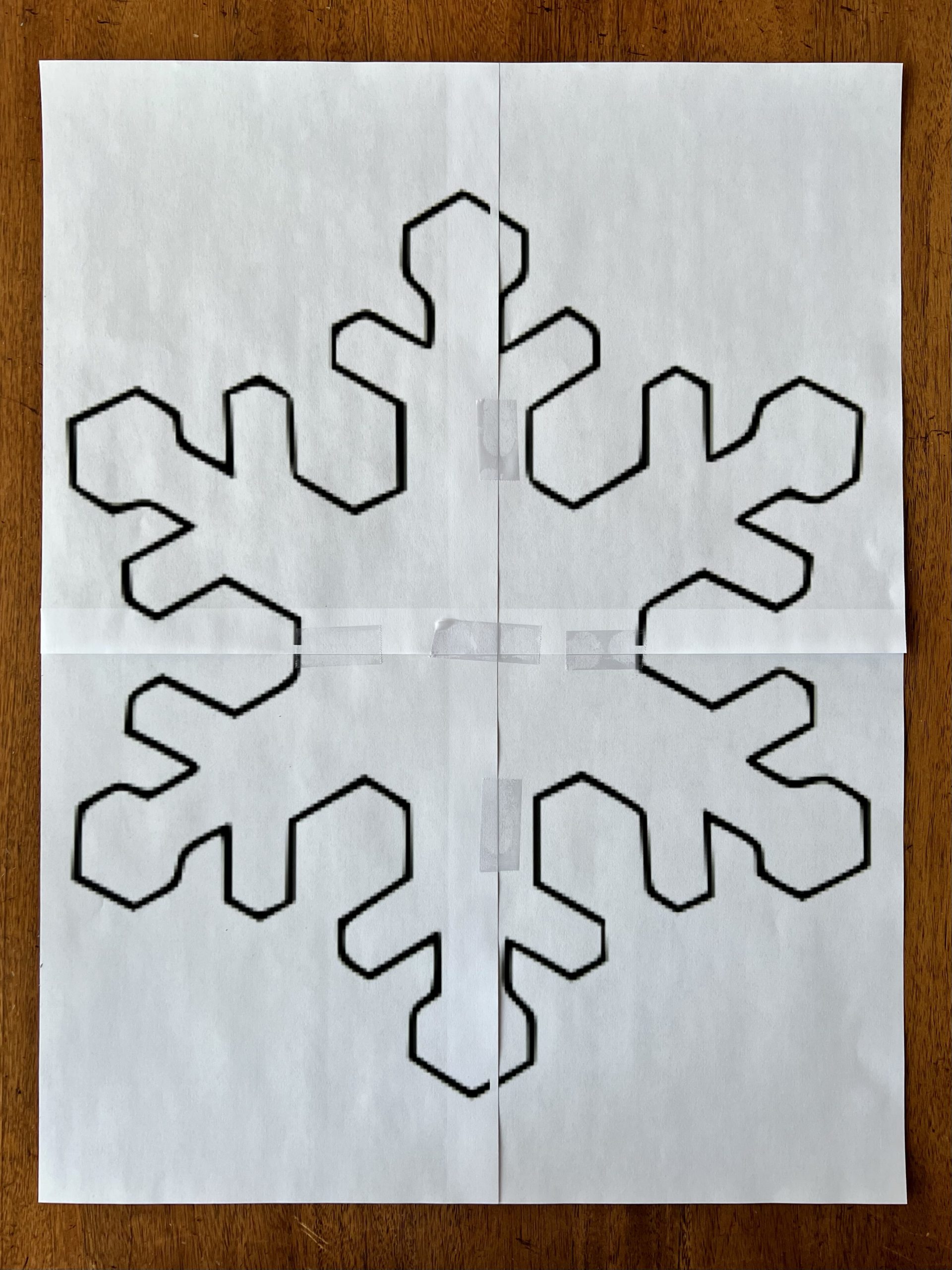 DIY Snowflake Sign - Katieish