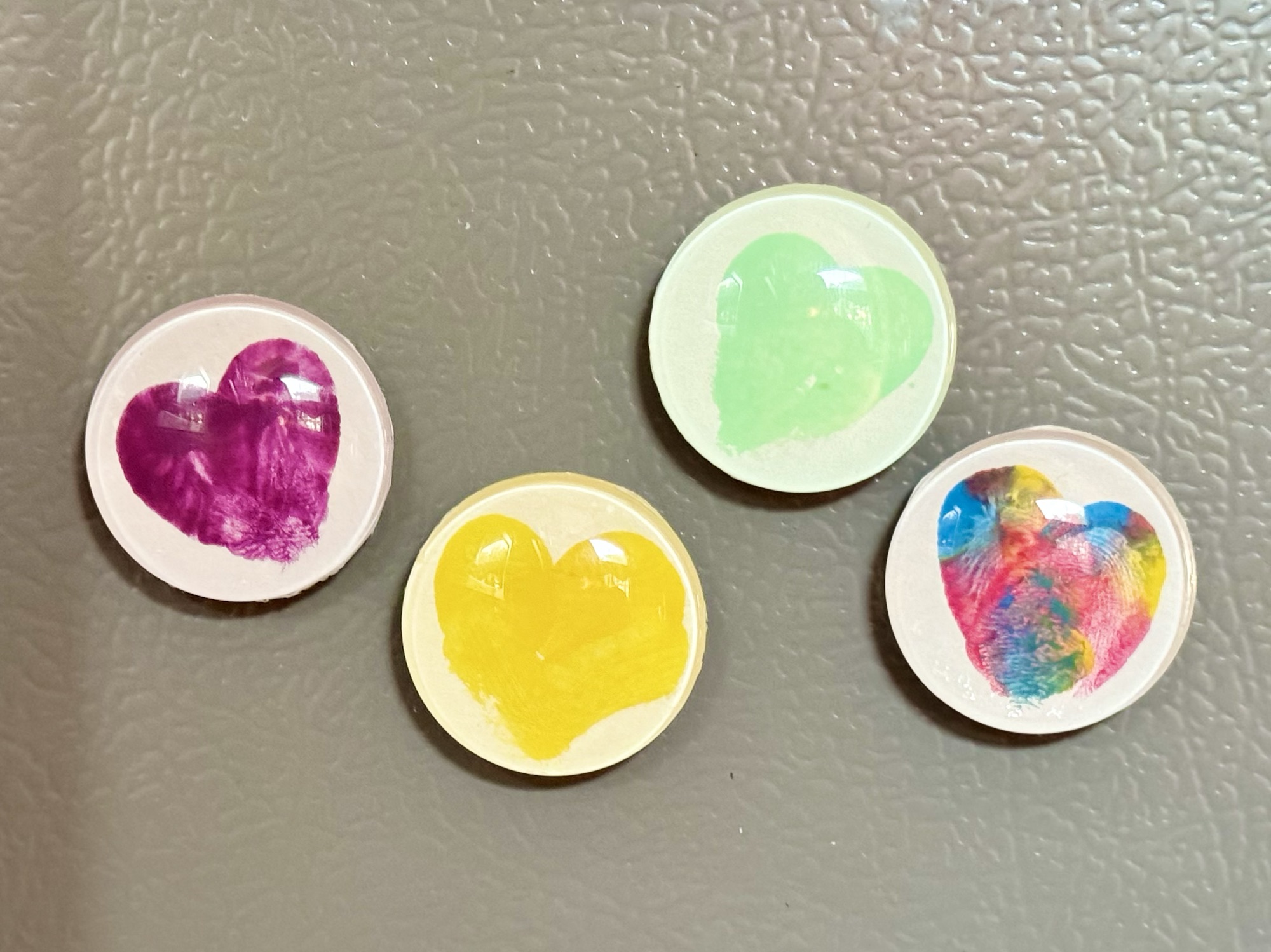 Fingerprint Heart Magnets - Katieish