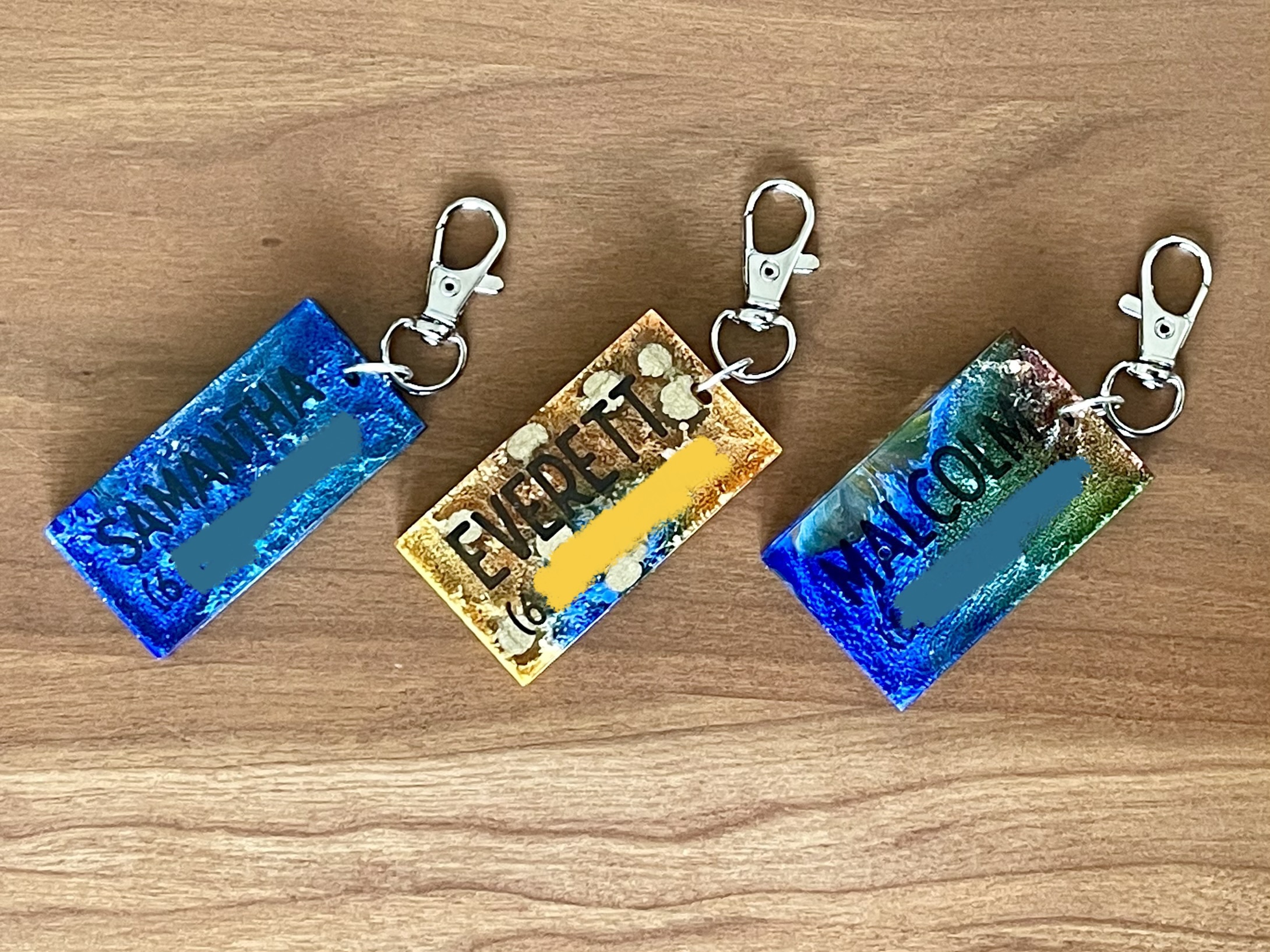 DIY Epoxy Resin Keychain/Bag Tag - Katieish