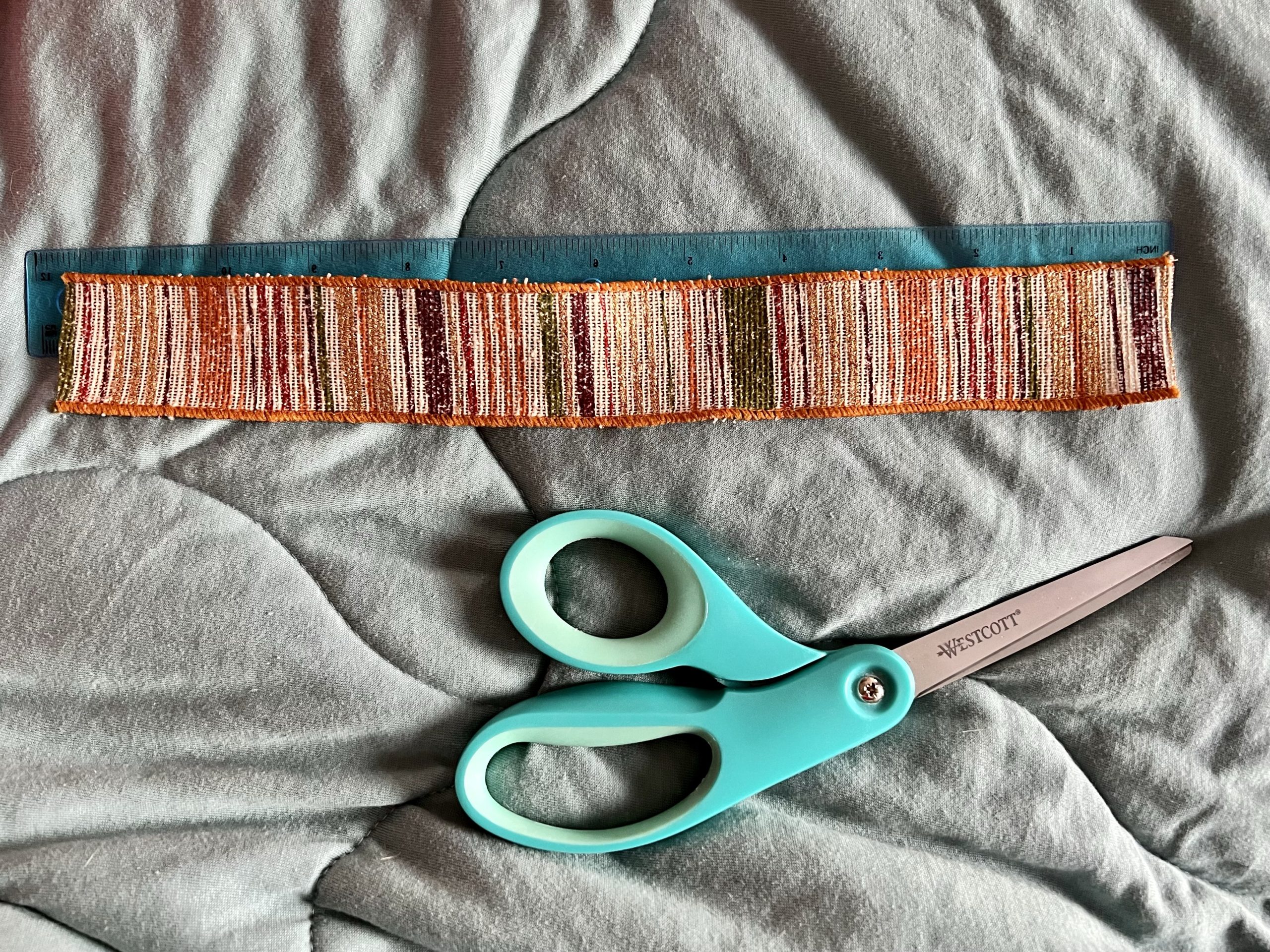 DIY Fall Ribbon Garland - Katieish