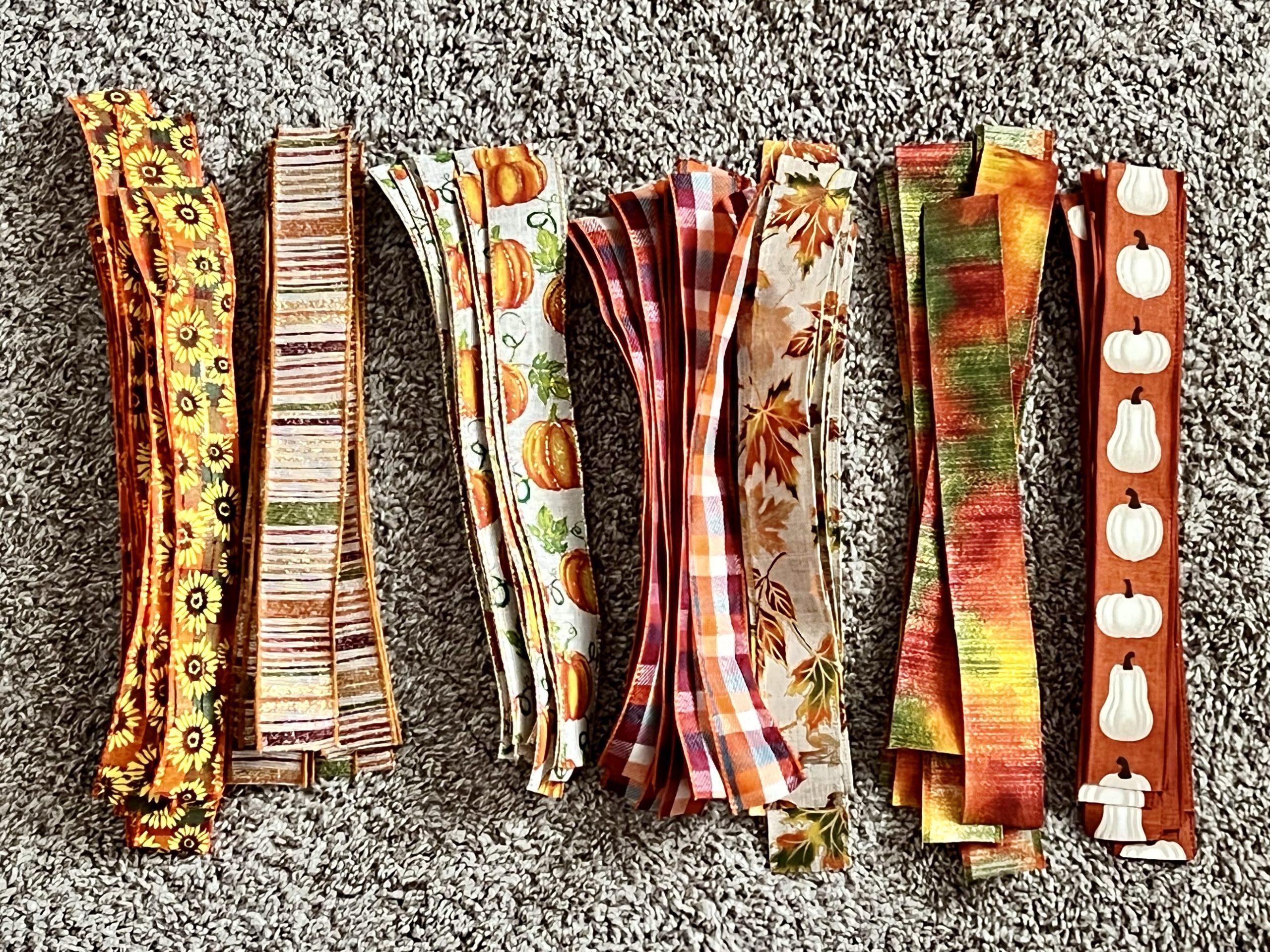 DIY Fall Ribbon Garland - Katieish