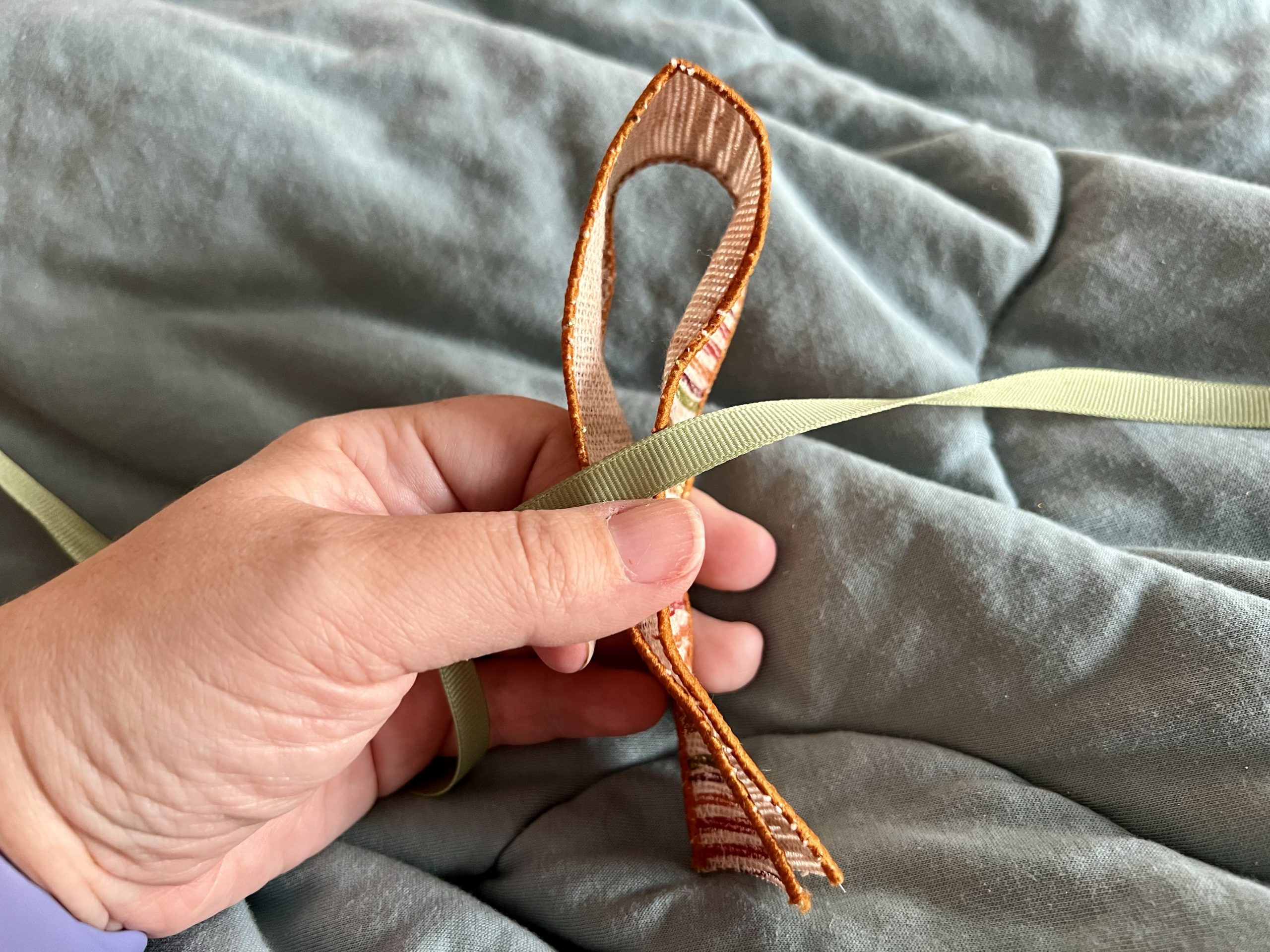 DIY Fall Ribbon Garland - Katieish