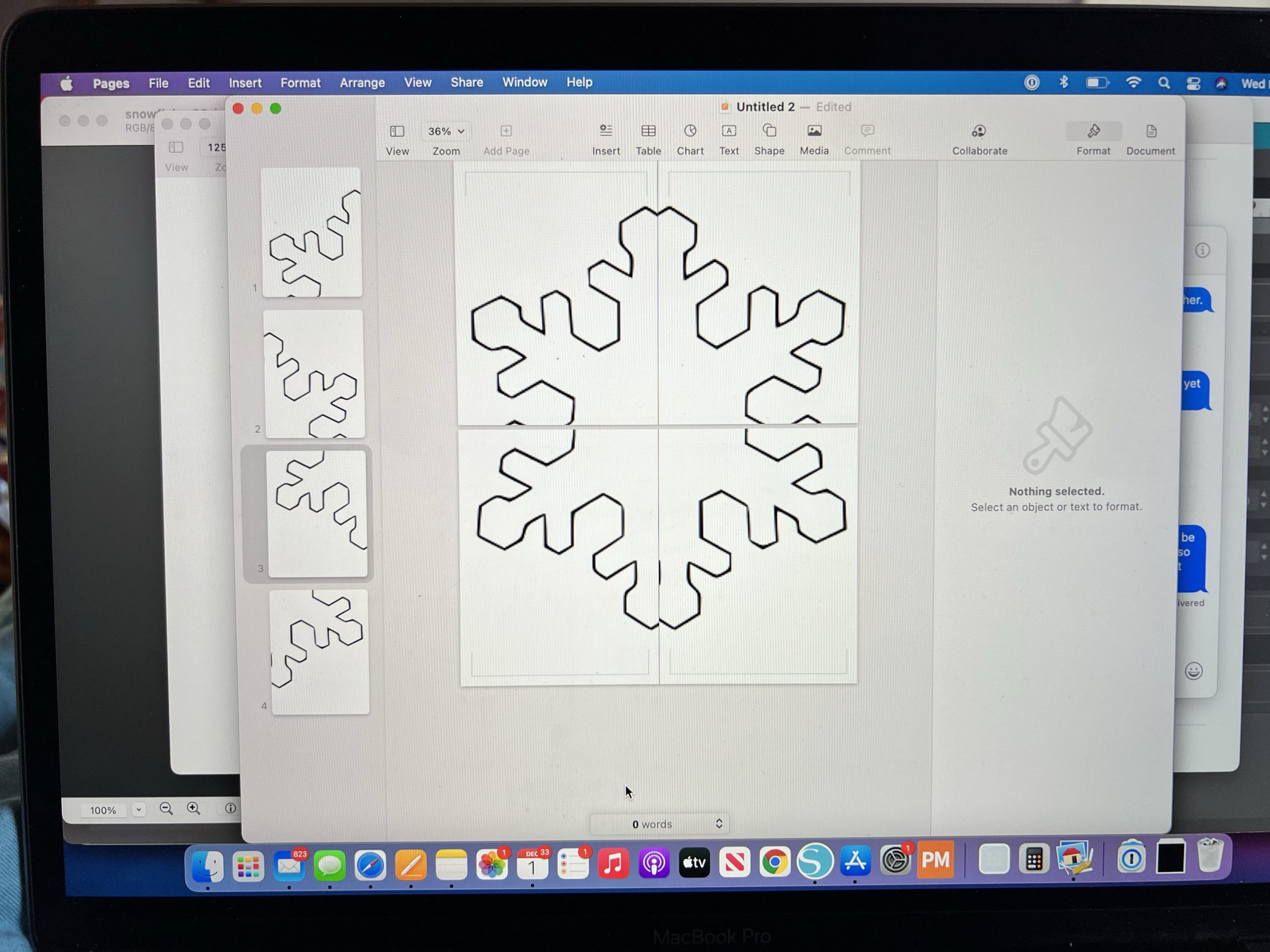 DIY Snowflake Sign - Katieish